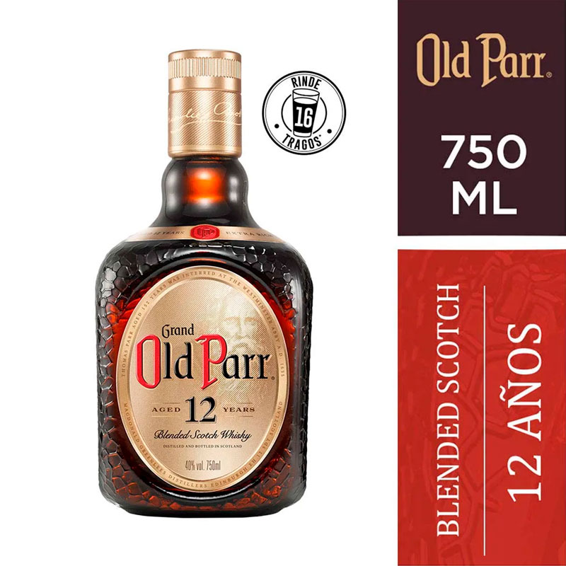 Whisky OLD PARR 12 Años Botella 750ml – Pide.pe