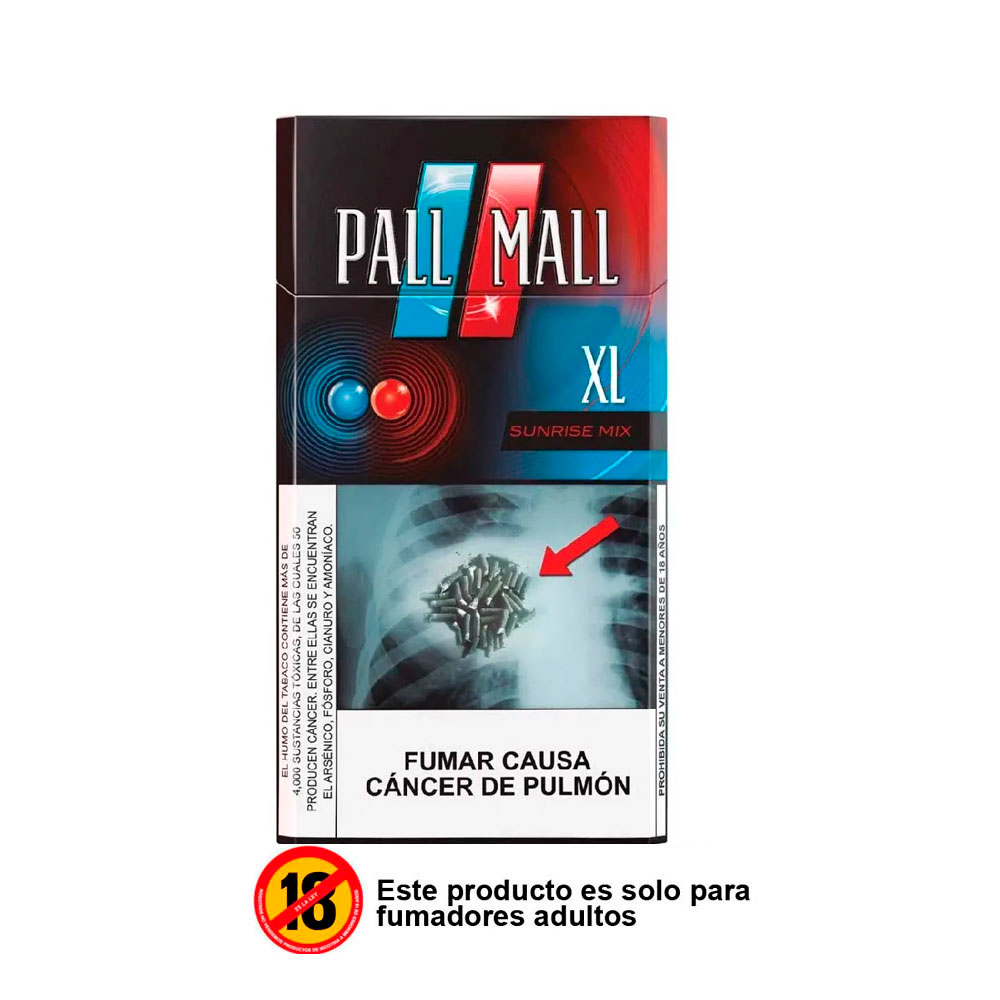 Cigarros PALL MALL Sunrise XL Cajetilla 20 und - Pide.pe